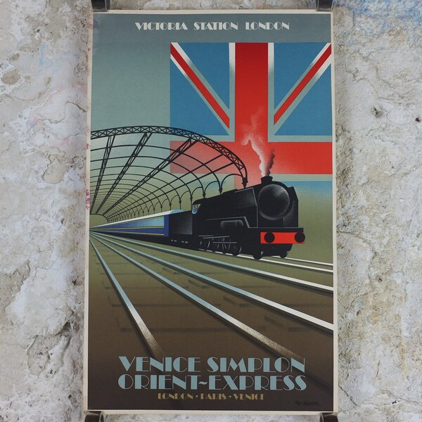 Art Deco Orient Express Posters - Etsy