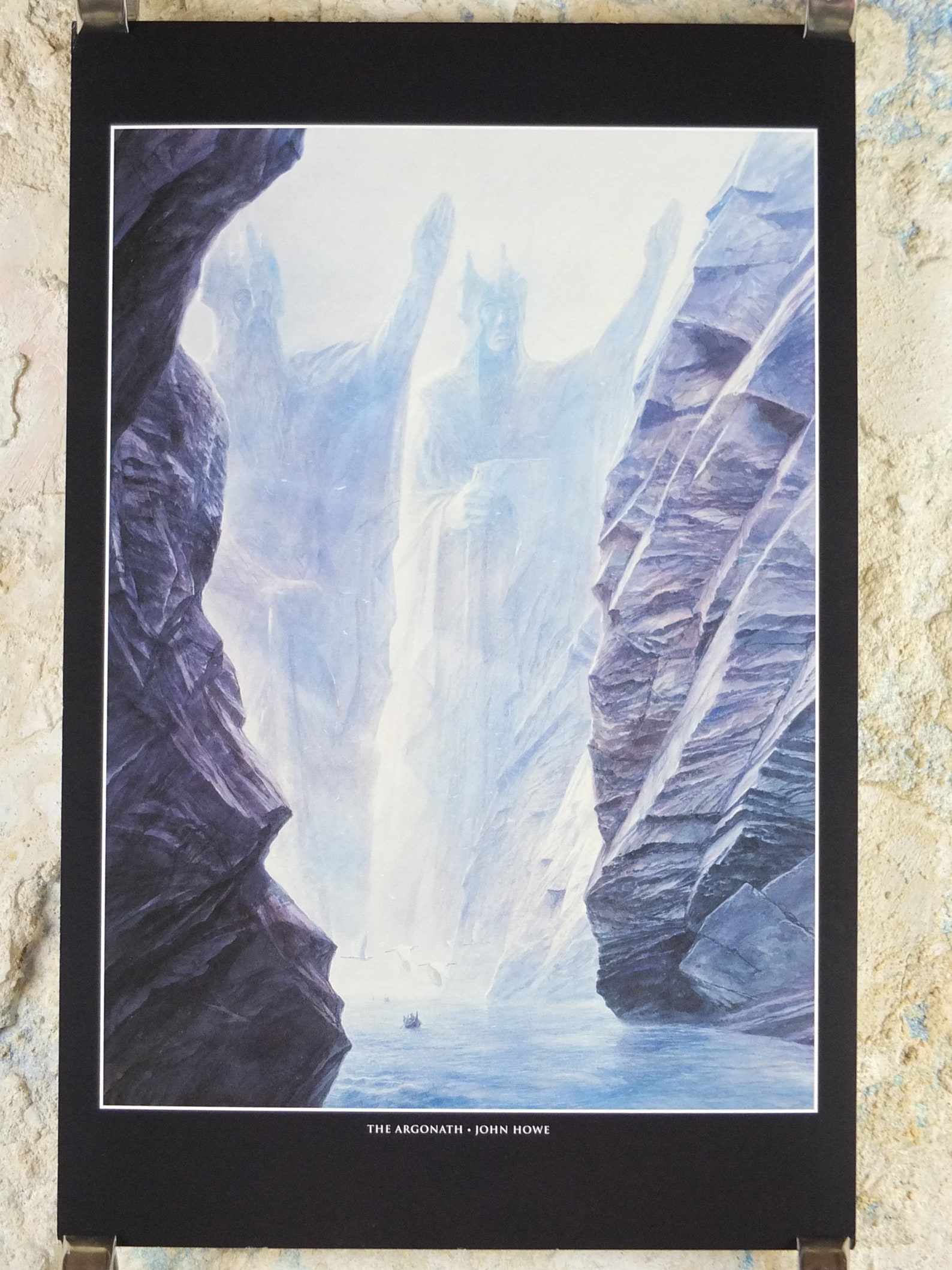 Vintage the Argonath by John Howe Poster, Tolkien, Lord of the Rings ...