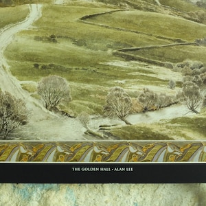 2002 Edoras the Golden Hall Poster, by Alan Lee, Vintage JRR Tolkien ...