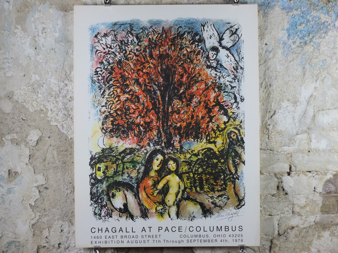 1976 Marc Chagall Poster, Holy Family, Pace Columbus Ohio, Amazing ...