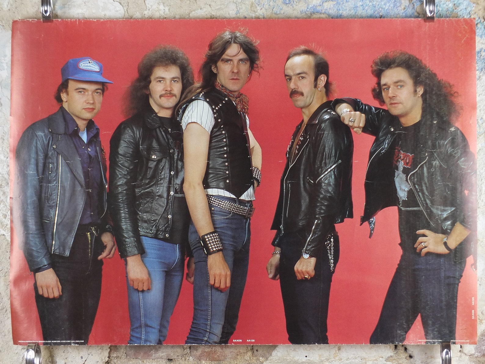 1984 Saxon Poster, English Heavy Metal Band From Barnsley, by Anabas ...