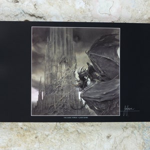 Hand Signed John Howe the Two Towers Poster, the Dark Tower and Nazgul ...