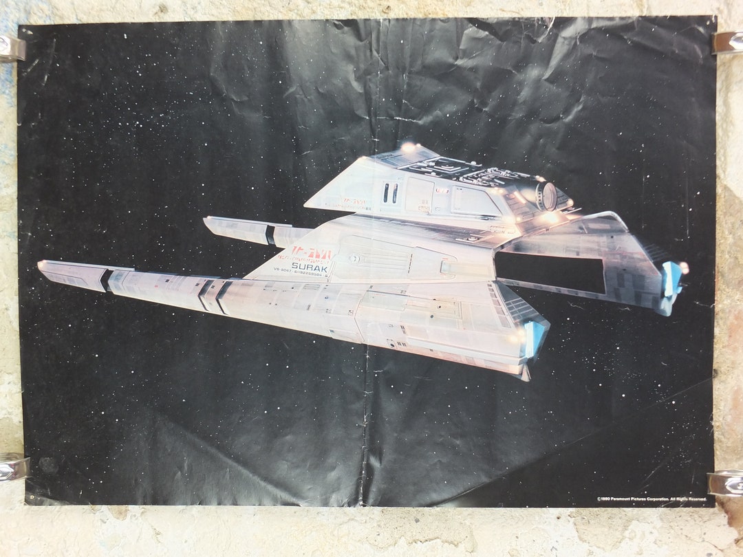 Original Vintage Star Trek the Movie Poster, Surak, Vulcan Shuttle ...