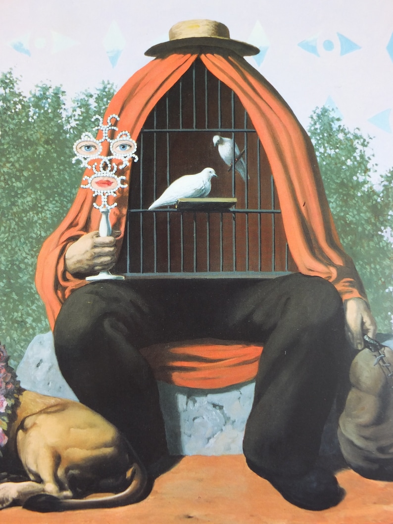 1988 Rene Magritte Poster Le Domaine Enchante the Healer - Etsy UK