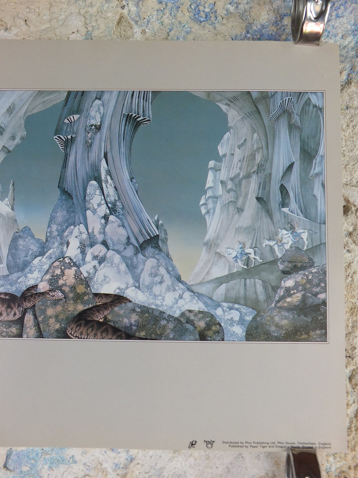 1974 Relayer Poster, by Roger Dean, From Paper Tiger and Dragon's World ...