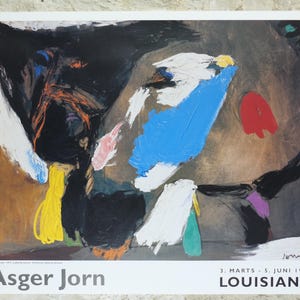 1995 Asger Jorn Poster, Happy Wrath 1972, Lukkelig Harme, Cobra Group ...