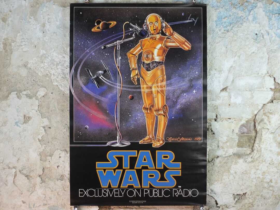 1981 Star Wars Radio Poster, C-3PO See-threepio by Celia Strain ...