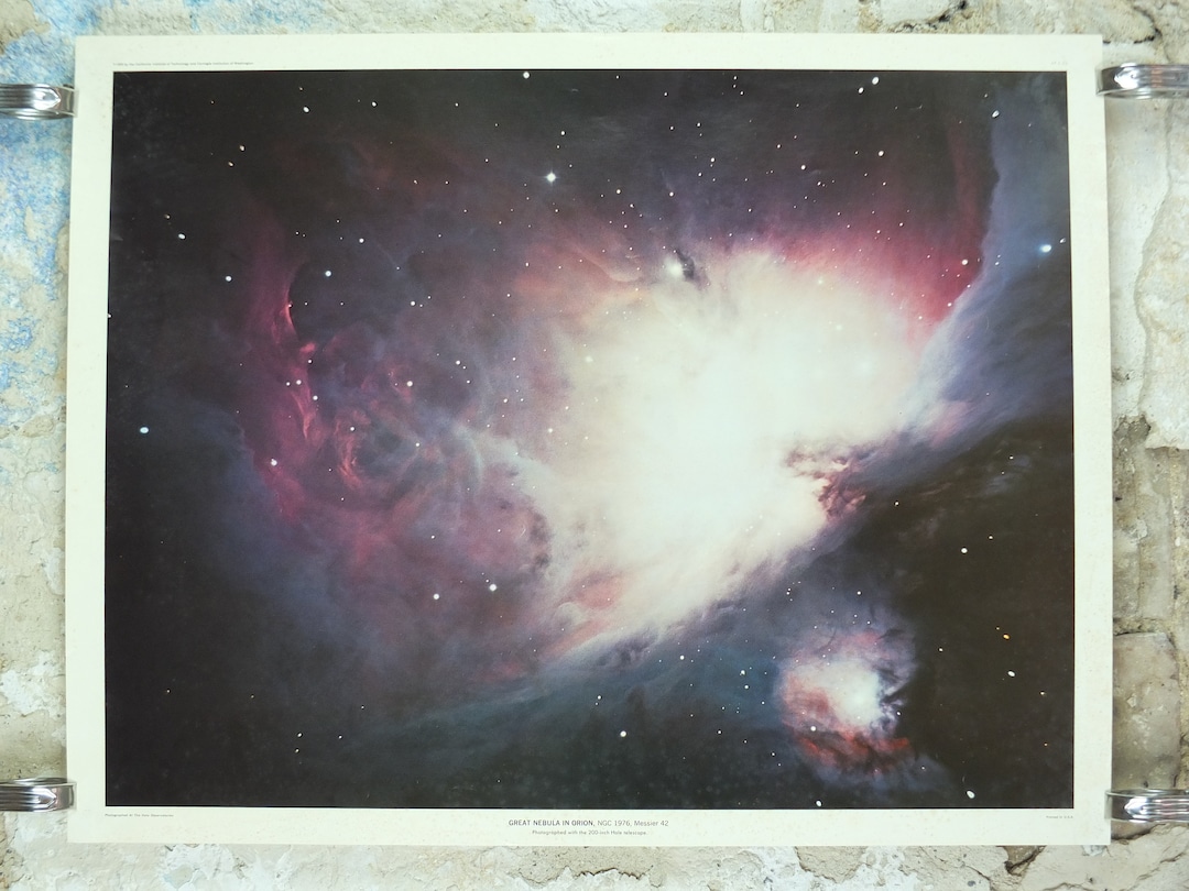 1959 Great Nebula in Orion Poster, NGC 1976 California Institute of ...