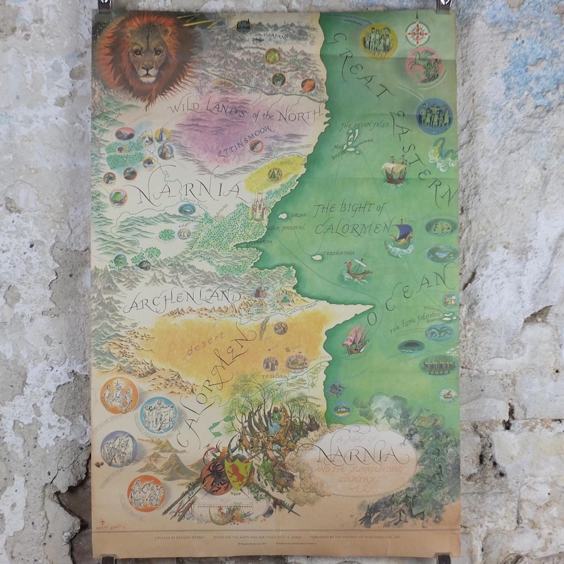 Map of Narnia - Etsy