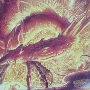 1993 Tolkien the Hobbit Poster, Smaug, by John Howe, Middle Earth, Lord ...
