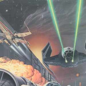 1977 Star Wars Poster, Death Star Trench Attack Run, Original Star Wars ...