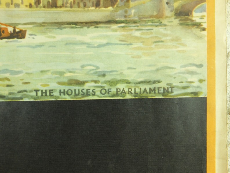 1950 Vintage Parliament Poster, Buy Savings Certificates, Houses of ...