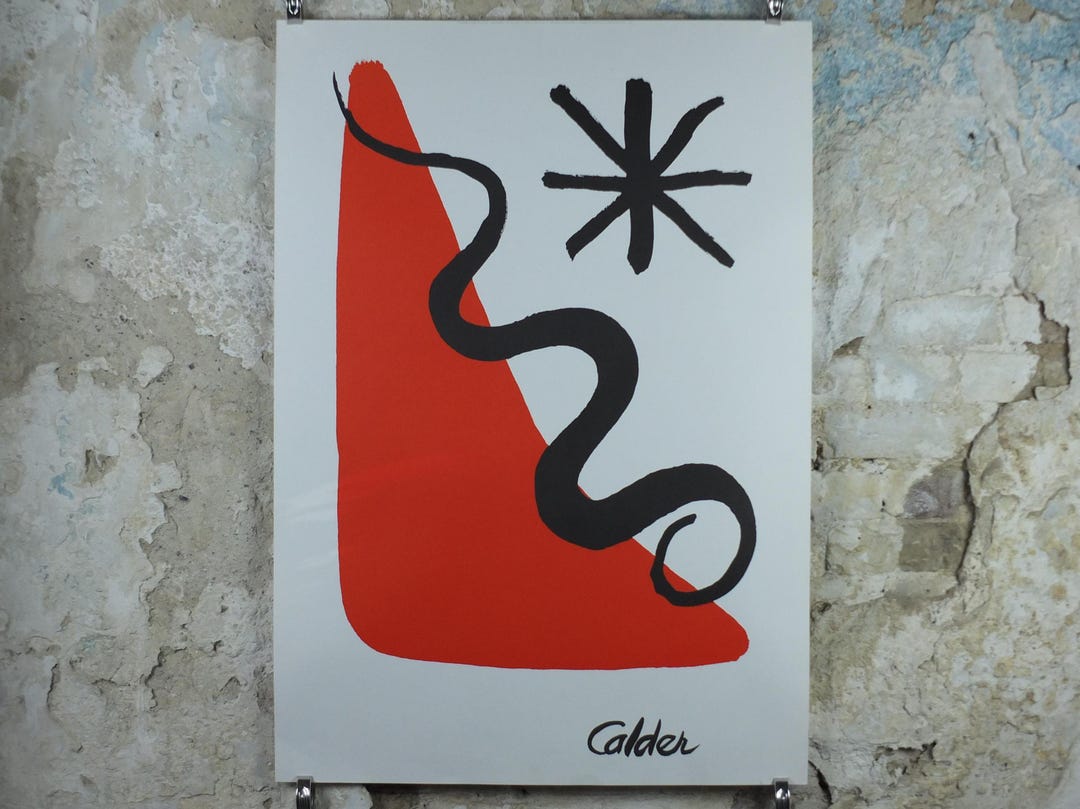 1996 Alexander Calder Poster, Untitled 1965, Sans Titre Mnam 1965 ...