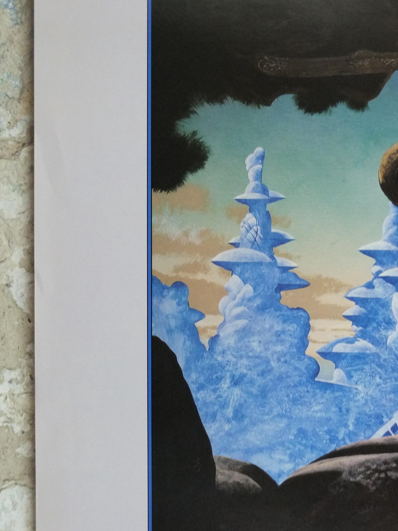 1987 Freya's Castle Poster, by Roger Dean, Yes, Pomegranate ...