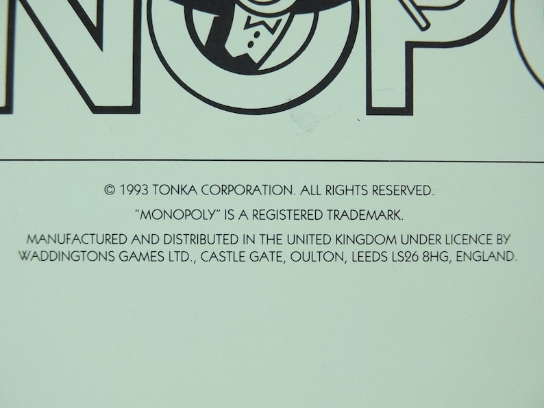 1993 Monopoly Poster, Monopoly Board, Board Games, United Kingdom ...