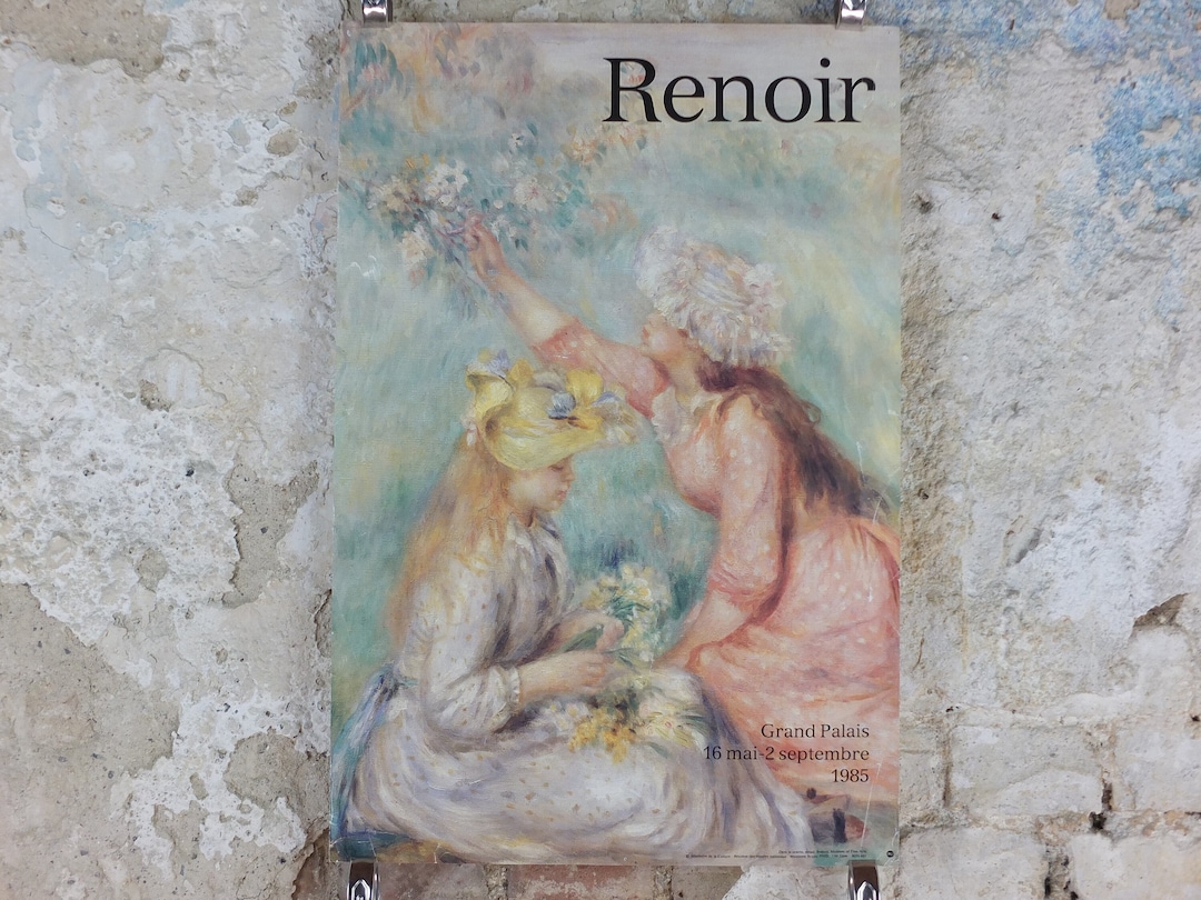 1985 Pierre Renoir Poster, in the Meadow, Dans La Prairie, Grand Palais ...