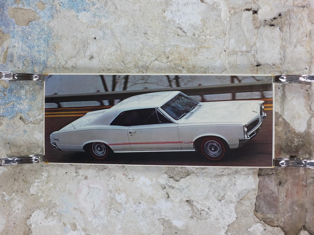 1966 Pontiac GTO Poster, the Original American Muscle Car, 2+2 OHC-6 ...