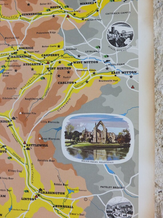 Yorkshire dales tourist map 60 photos - Mariaserkin.com