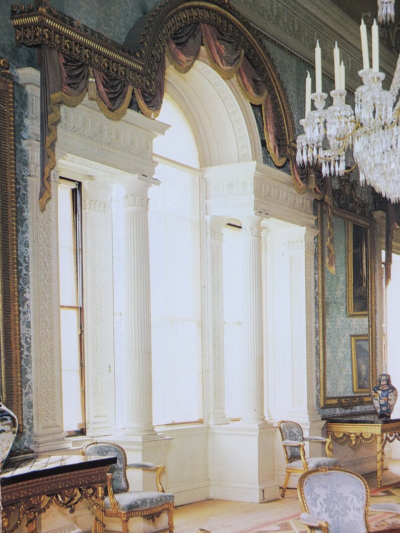 1970s Original National Trust Poster, the Saloon, Saltram House, Devon ...