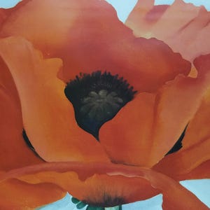 1988 Georgia O'keeffe Poster, Red Poppy 1927, American Modernism ...