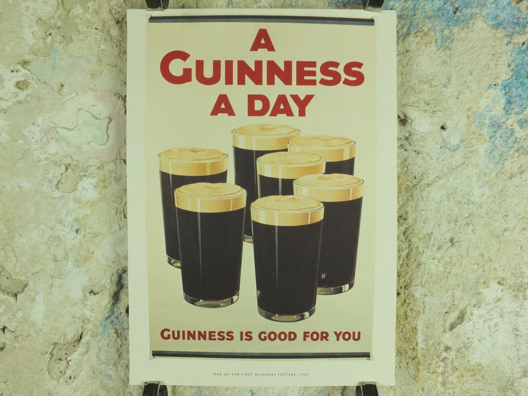 A Guinness a Day Poster, by John Gilroy 1929, Guinness is Good for You ...