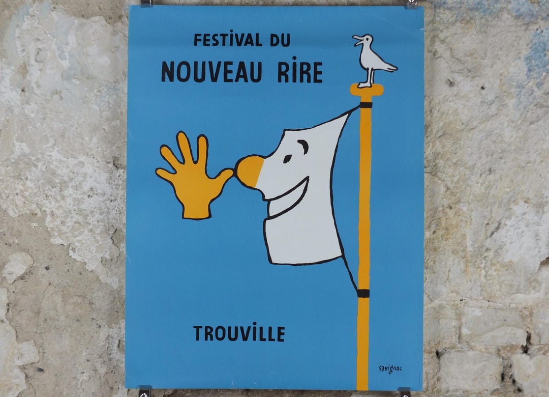 1990 Festival Du Nouveau Rire Poster, by Raymond Savignac, Festival of ...