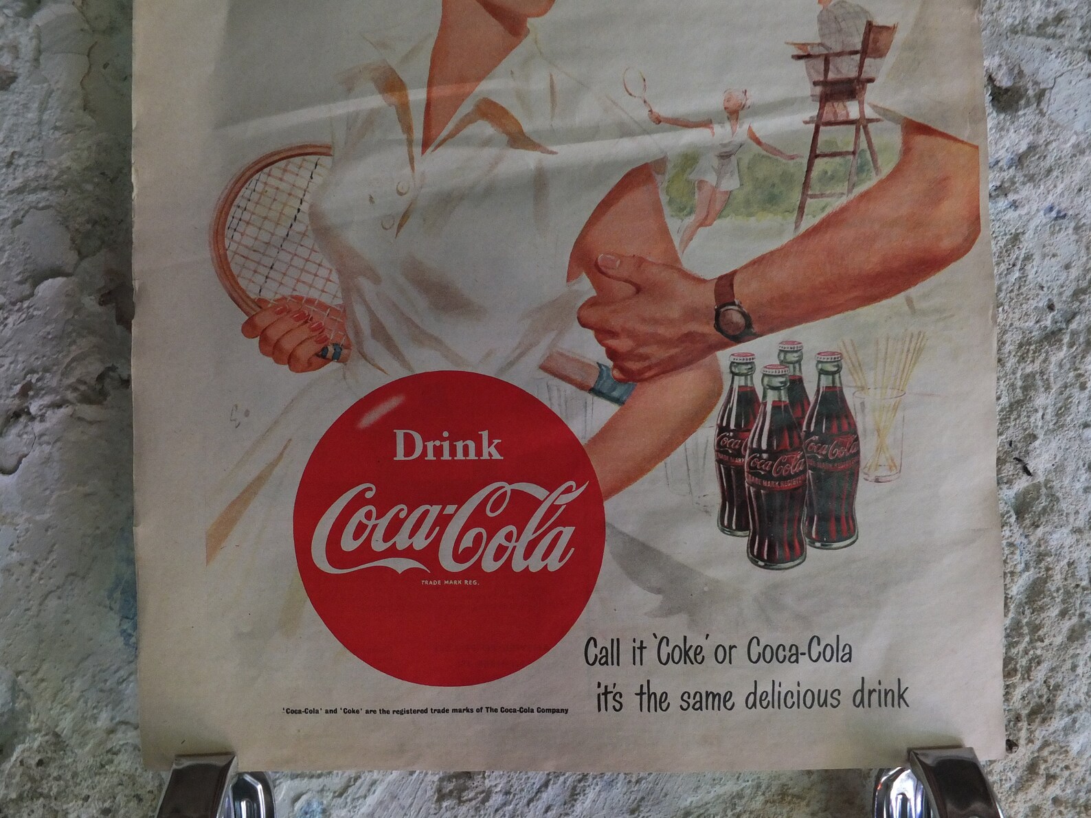 Original Vintage Cocacola Coke Poster Advertising Coca Cola - Etsy