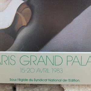 1983 Tamara De Lempicka Poster, kizette En Rose 1926, Art Deco Nouveau ...