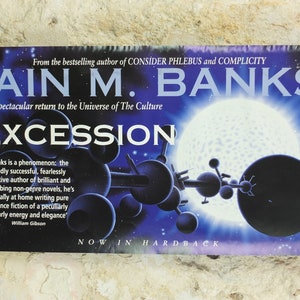 1996 Iain M Banks Poster, Excession, A Culture Novel, the Affront Vs ...