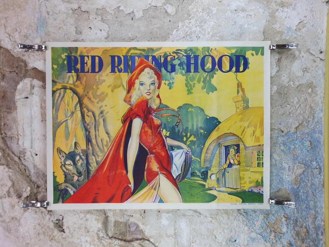 1930s Little Red Riding Hood Pantomime Poster, Panto Theatre From ...