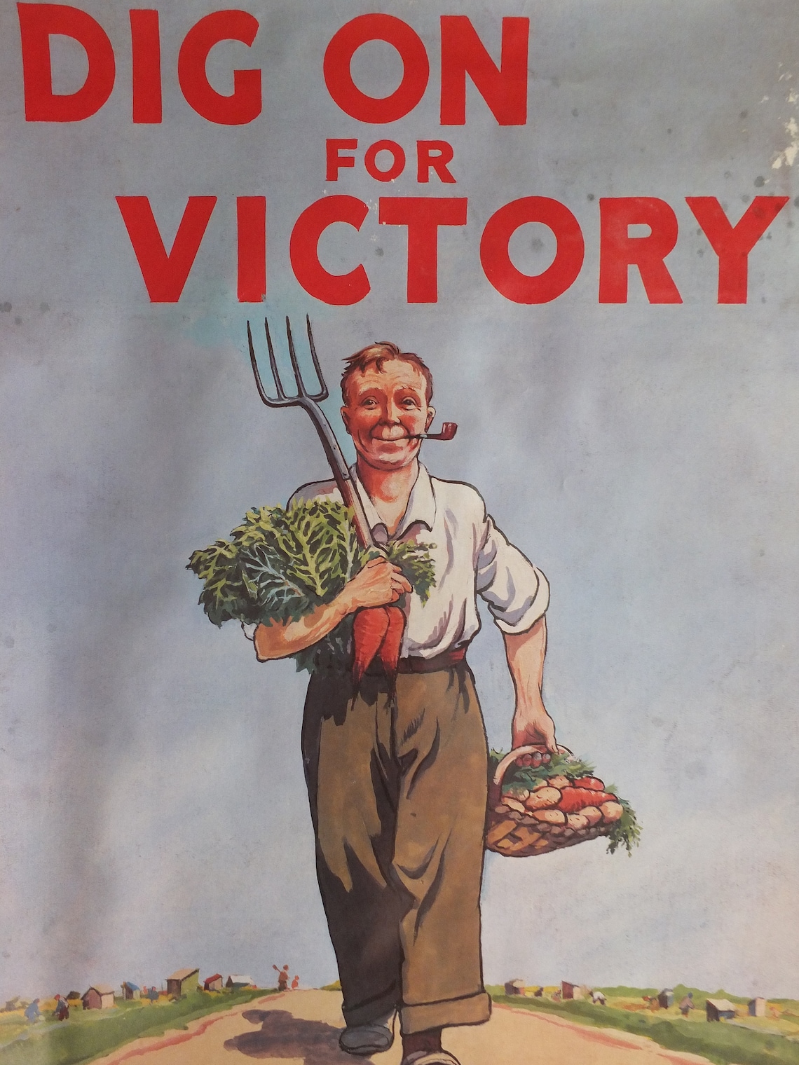 Vintage British WW2 Dig for Victory Propaganda Poster Peter - Etsy UK