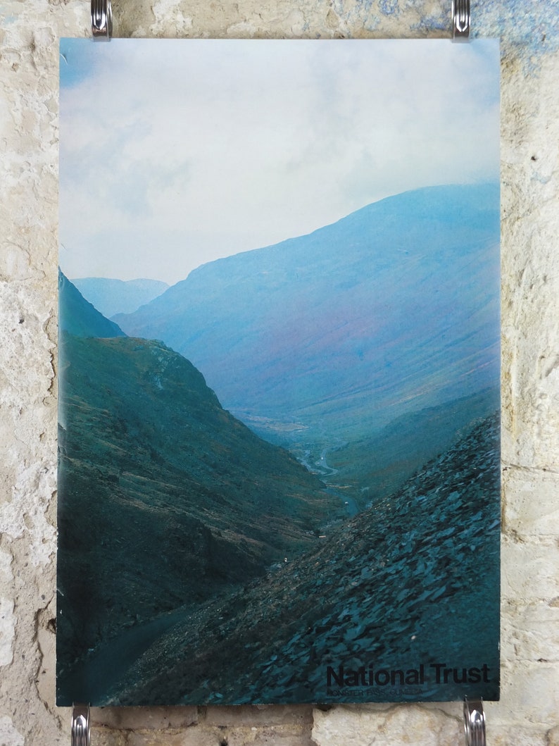 1970s Original National Trust Poster Lake District Honister | Etsy