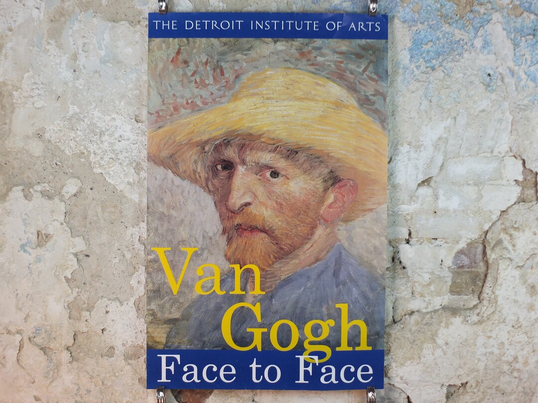 2000 Vincent Van Gogh Poster, "face to Face" at the Detroit Institute ...