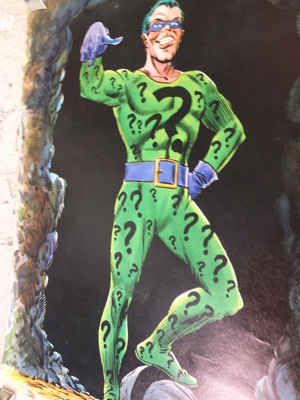 Original Vintage Comic DC Riddler villain Edward Nygma Frank | Etsy