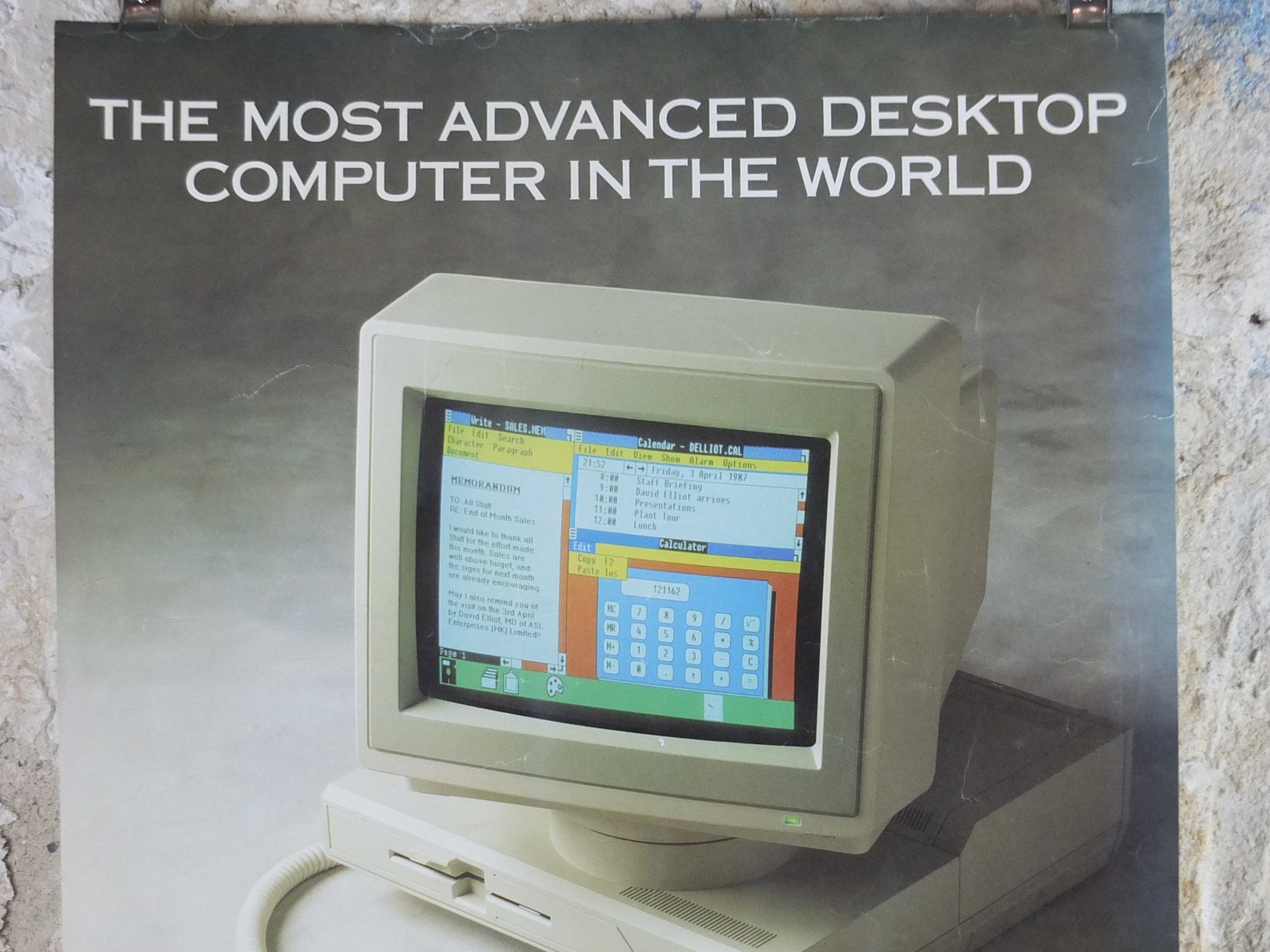 1986 Apricot Xen-i 386 Poster the First IBM Compatible - Etsy