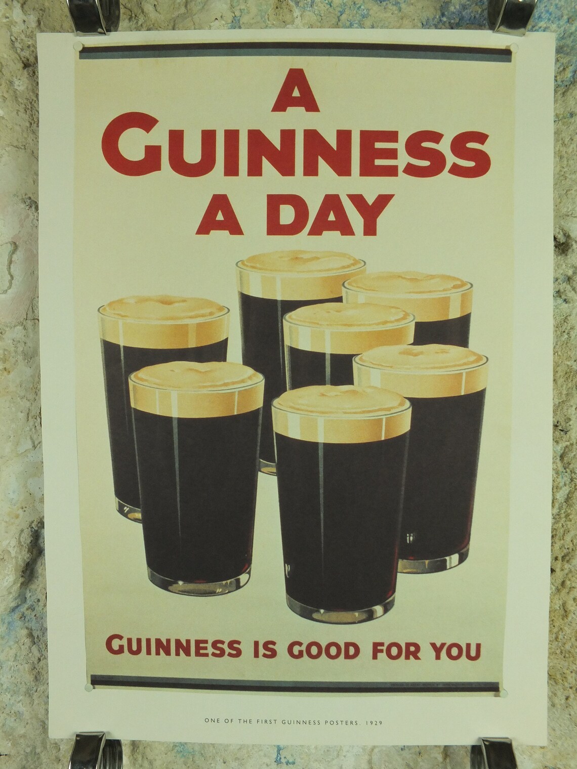 A Guinness a Day Poster, by John Gilroy 1929, Guinness is Good for You ...