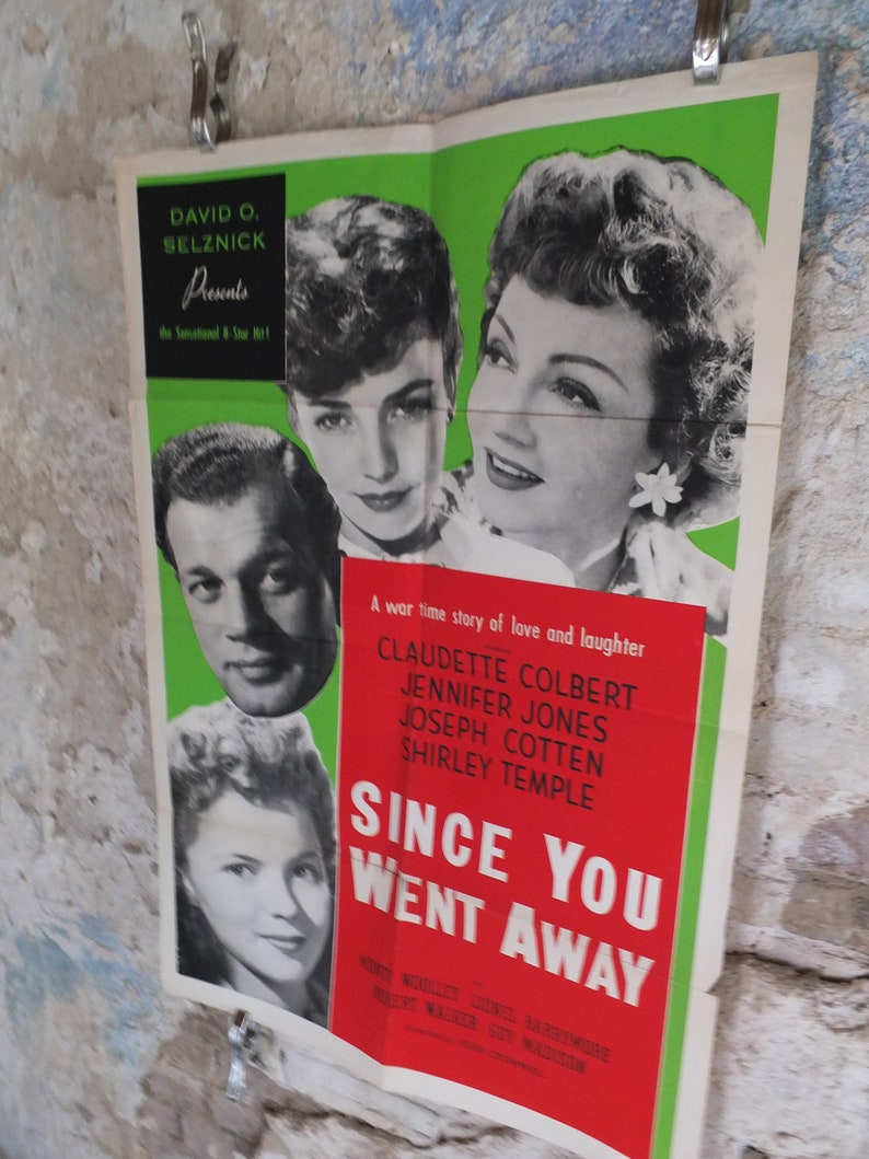 Original Vintage Movie Poster Shirley Temple Since You Went - Etsy