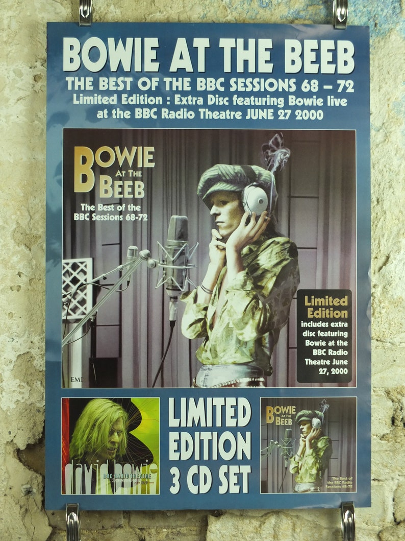 Original Vintage Bowie at the Beeb Poster David BBC Sessions - Etsy UK