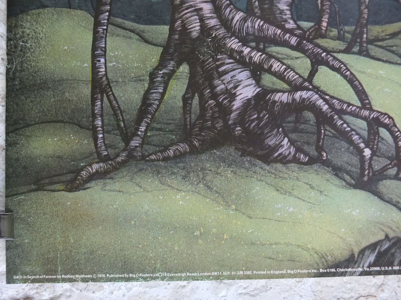1976 in Search of Forever Poster, GA31 Epic Adventure Quest Art by ...