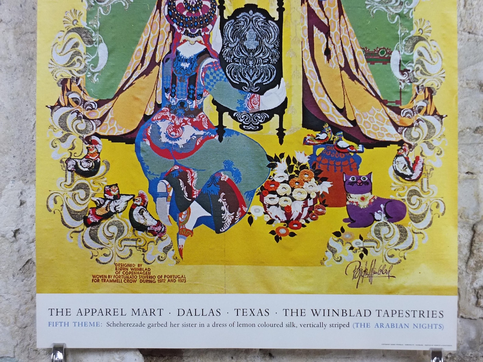 1972 Bjørn Wiinblad Tapestries Poster, 1001 Arabian Nights, Story of ...