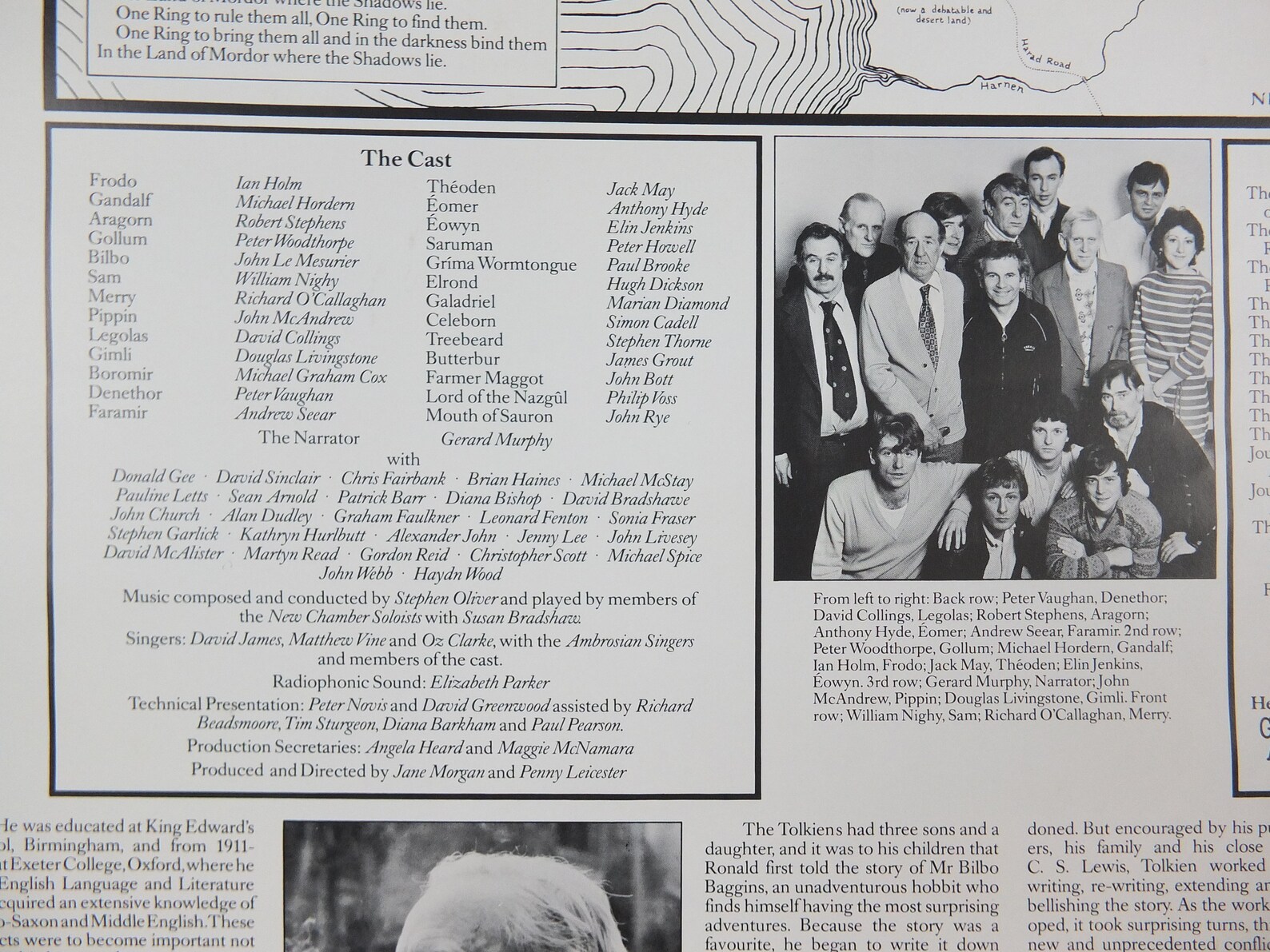 1981 Lord of the Rings Poster J.R.R. Tolkien by Eric Fraser | Etsy