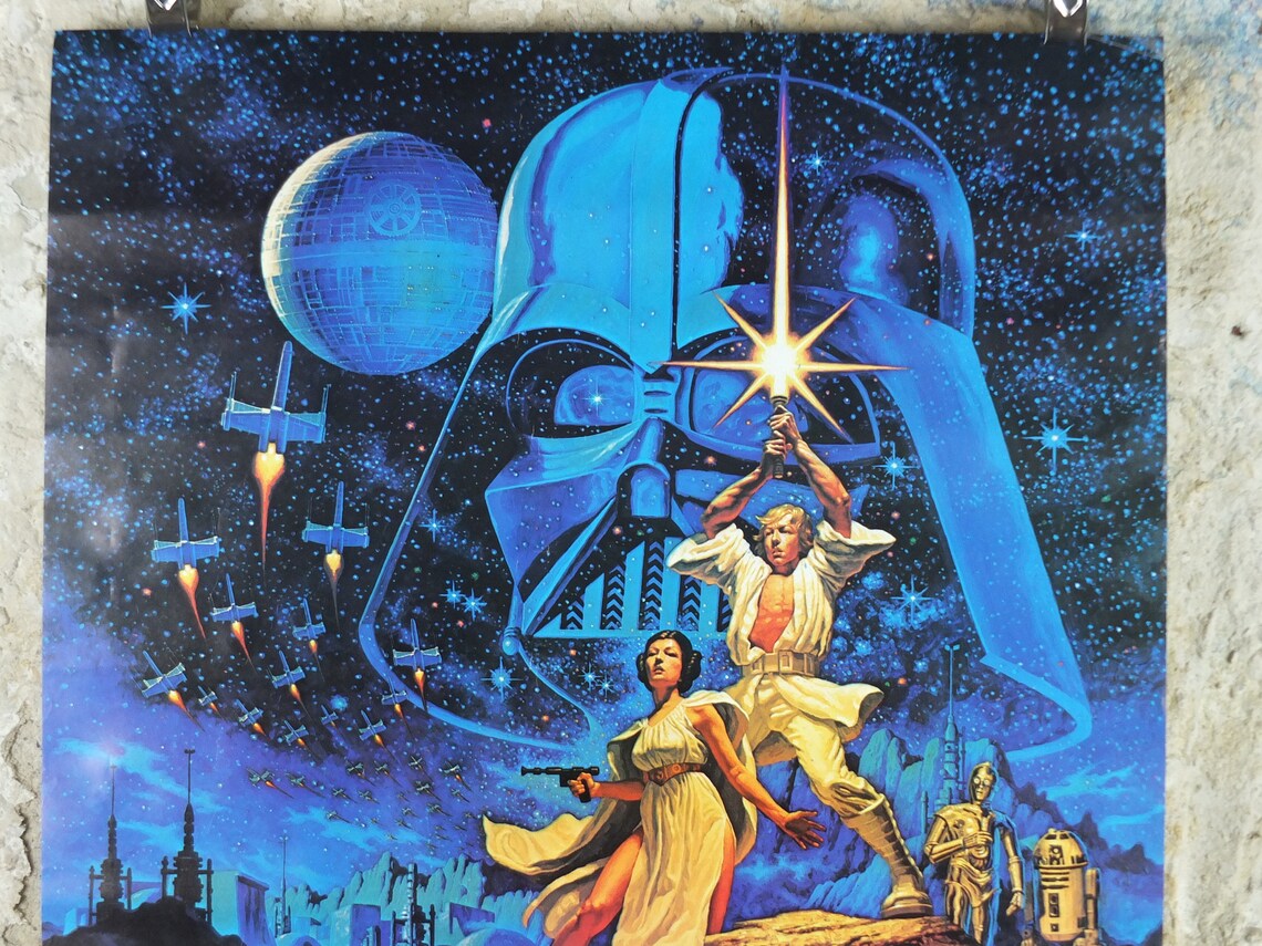 1977 Hildebrandt Star Wars Poster Vintage Style B Luke - Etsy