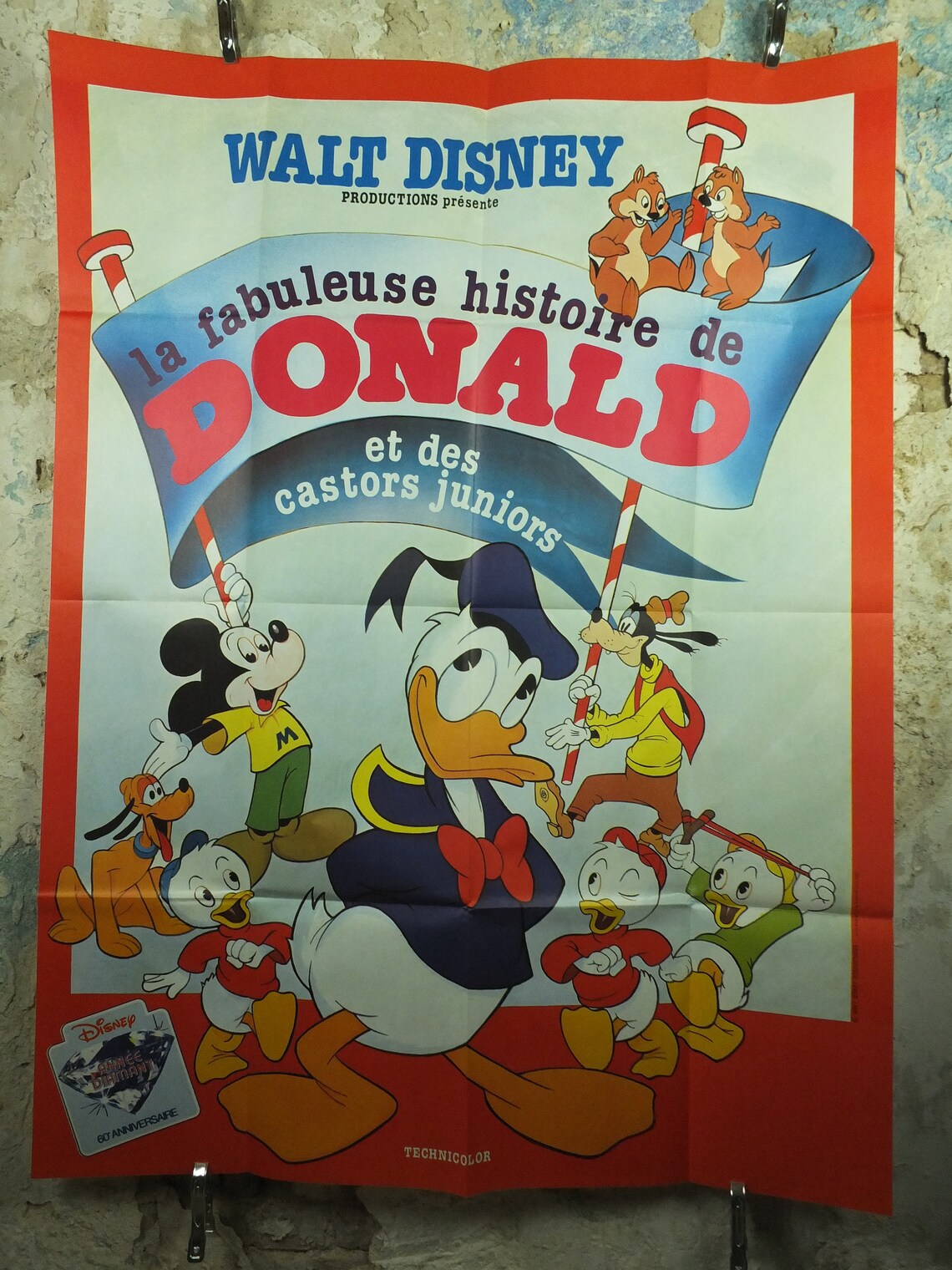 French Donald Duck Large Poster the Fabulous History of - Etsy