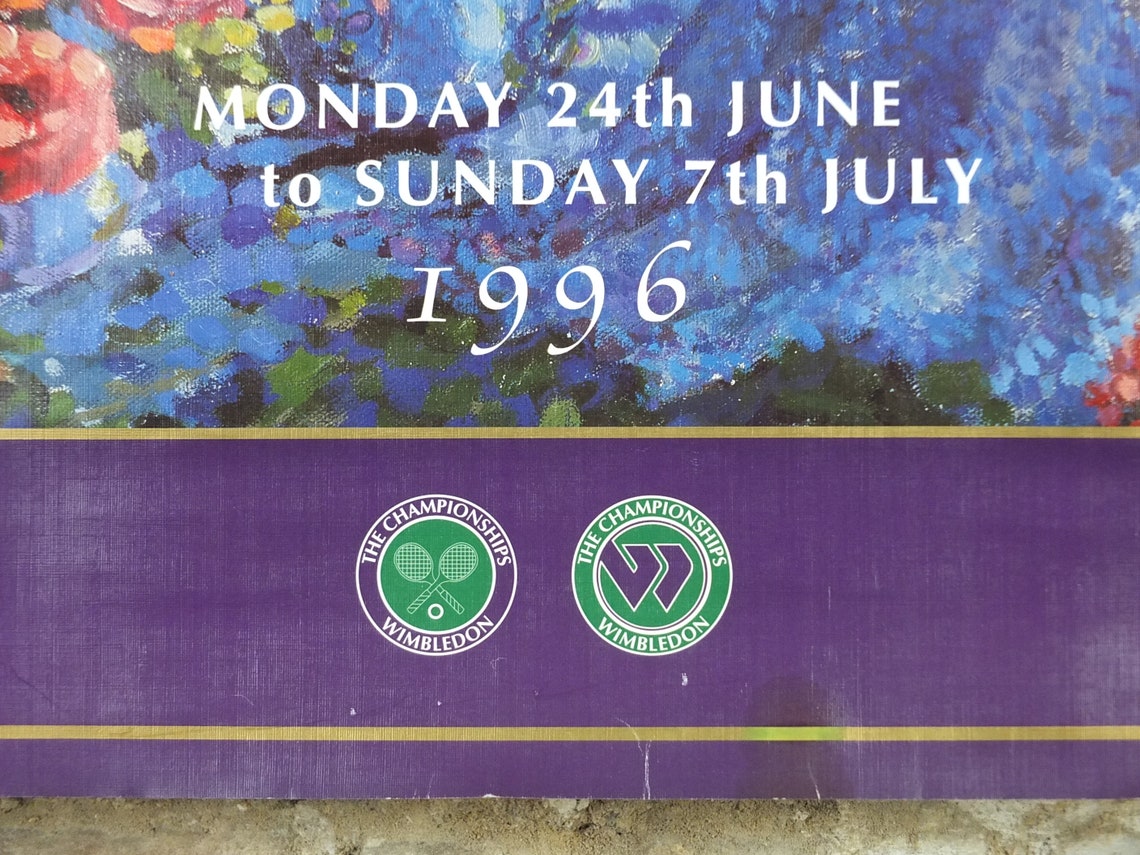 1996 Wimbledon Tennis Poster The Championships AELTC All | Etsy