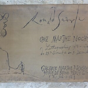 1976 Ronald Searle Poster, Self Portrait, Lithographies 1973 - 1976 ...