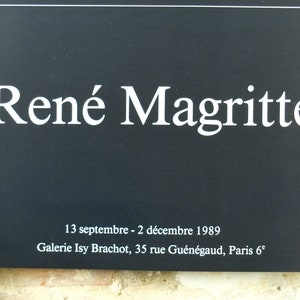 1989 Rene Magritte Poster, This is Not a Pipe, the Treachery of Images ...