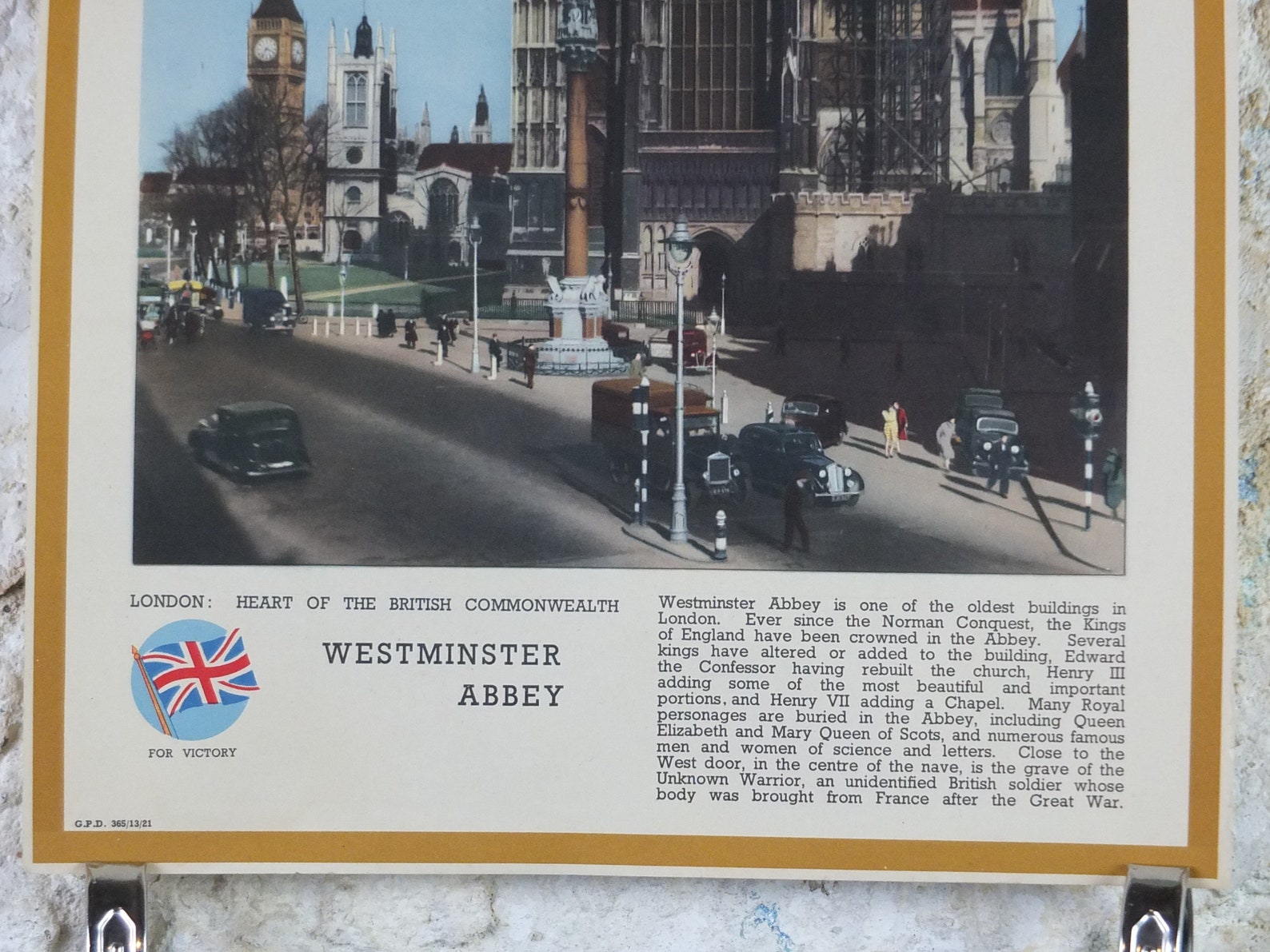 1940s Westminster Abbey Poster World War 2 WW2 London - Etsy UK