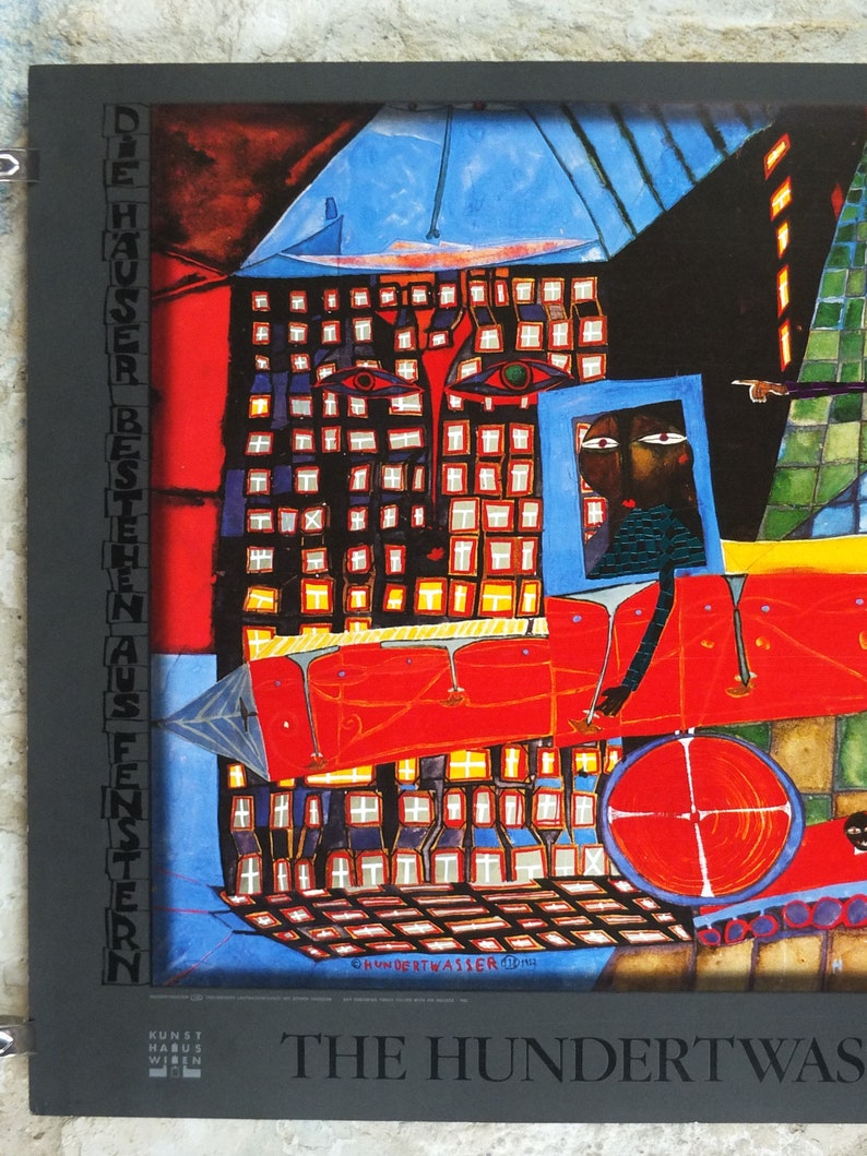 1988 Friedensreich Hundertwasser Poster, Day Dreaming Truck Driver With ...