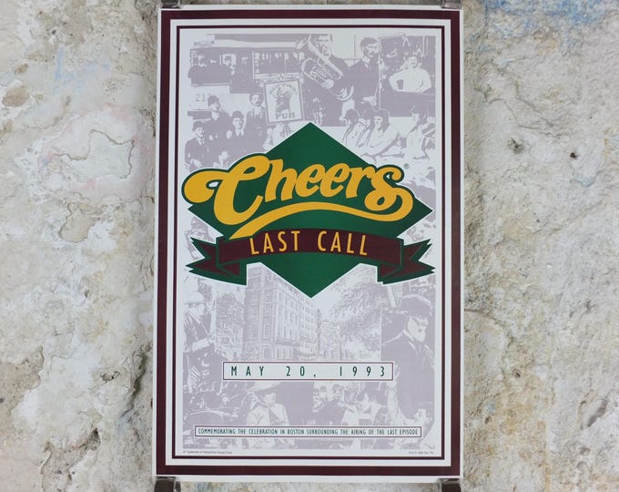 1993 Cheers Last Call Poster, Final Episode From Cheers May 20th 1993 ...