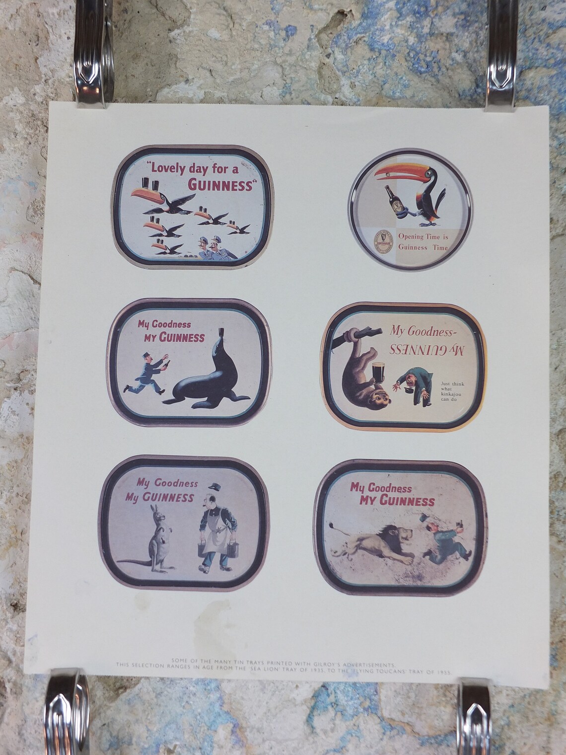 1990s Guinness Toucan Concept Poster, by John Gilroy, Gilroy Tin Trays ...